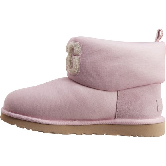UGG | Shoes | Ugg Classic Mini Fur Jersey Cozy Boots Size 7 Light Pink ...